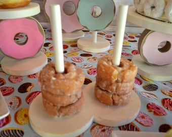 Wood donut stand | Etsy