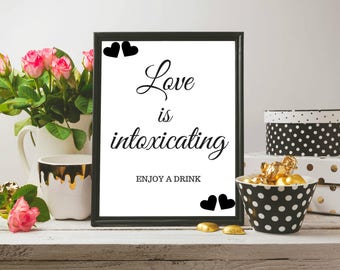 Love is intoxicating | Etsy