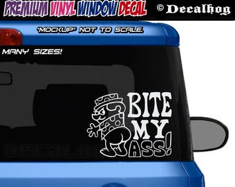 Rude car decal | Etsy