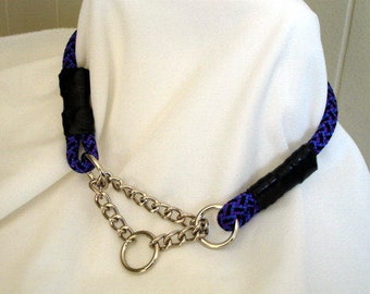 Rope dog collar | Etsy