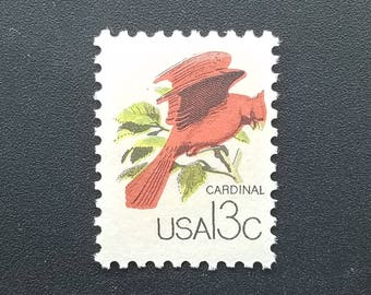 Cardinal stamp | Etsy