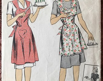 1940s apron pattern | Etsy