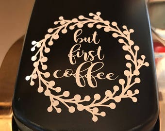 Coffee vinyl decal | Etsy