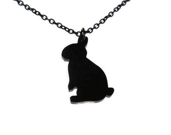 Black rabbit | Etsy