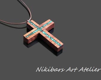 Mens cross necklace | Etsy