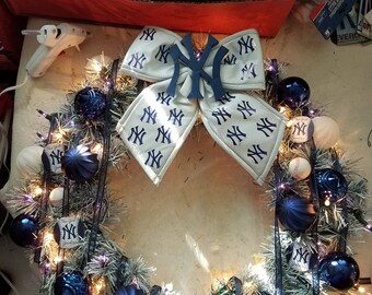 Yankees wreath | Etsy