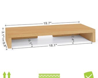 monitor stand monitor riser computer monitor stand solid WOOD