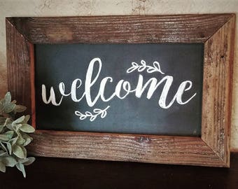 Welcome chalkboard | Etsy