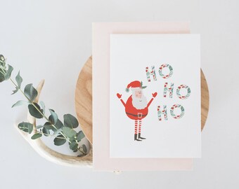 Santa card | Etsy