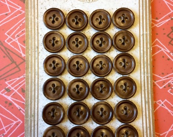 Brown buttons | Etsy