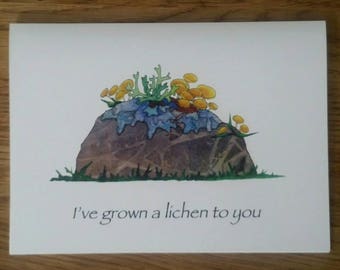 Lichen drawing | Etsy