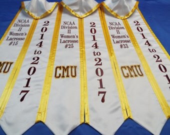 Graduation pointed stoles /custom made/ Diamond Rhinestone