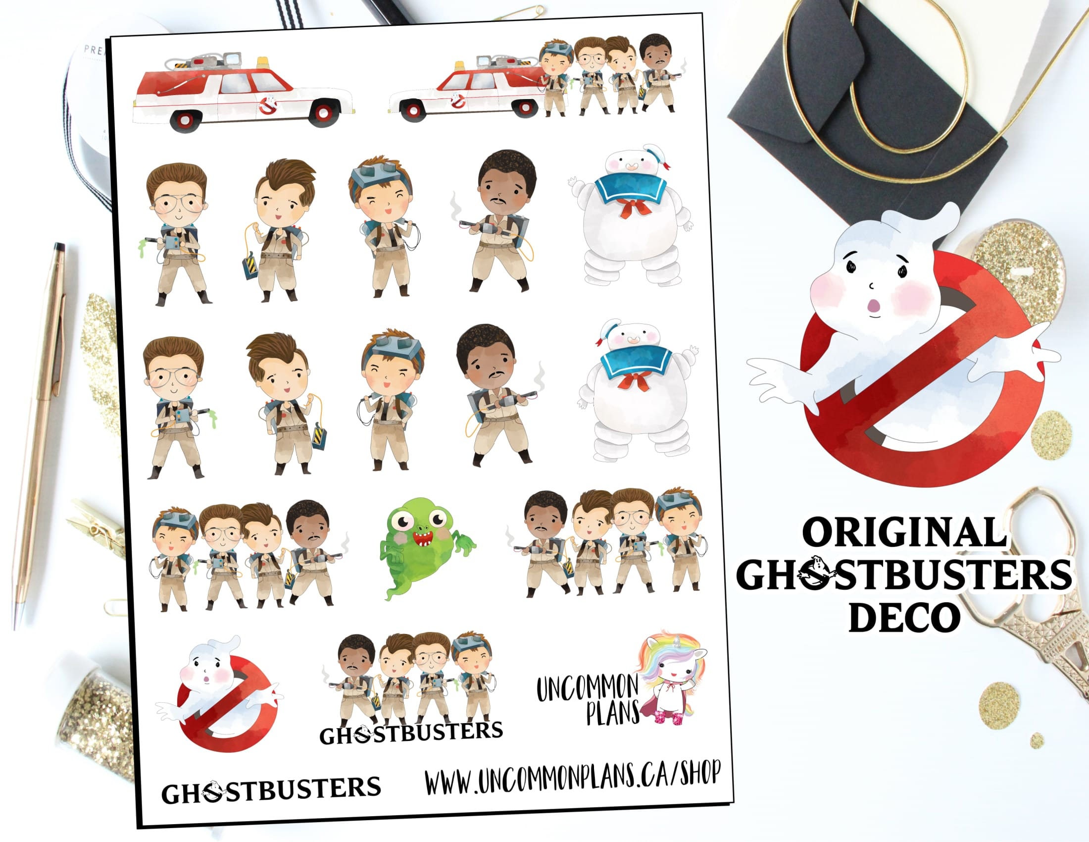 Original Ghostbusters Deco Planner Stickers / Ghostbusters