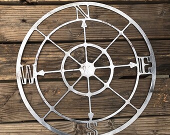 Compass wall art | Etsy