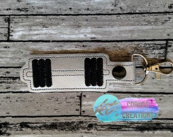 Embroidered keychain | Etsy