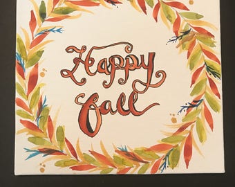 Fall calligraphy | Etsy