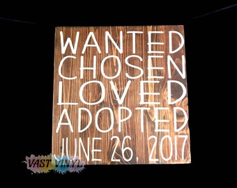 Adoption sign | Etsy