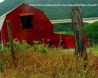 Red barn | Etsy
