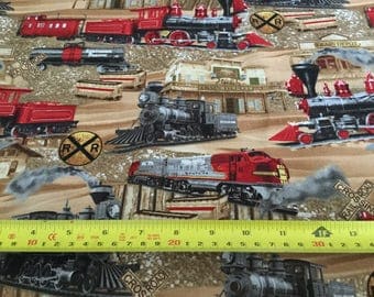 Train fabric | Etsy