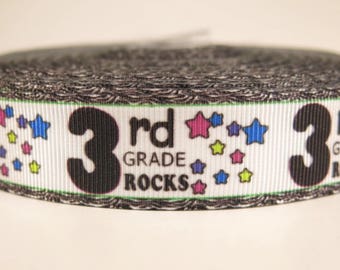 First Second or Third Grade Rocks Embroidery Design