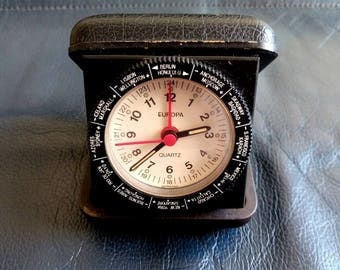 Vintage travel clock | Etsy