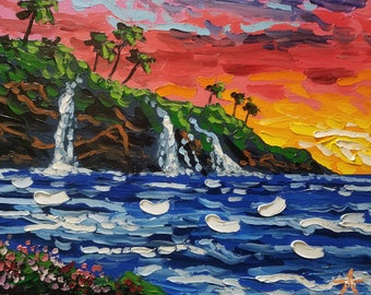 Abstract beach art | Etsy