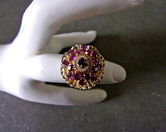 Vintage ruby ring | Etsy