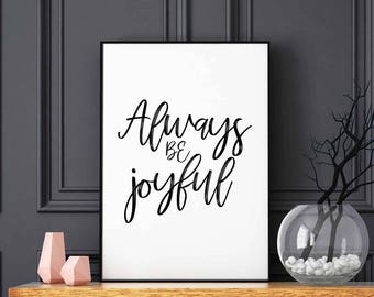 Be joyful always | Etsy