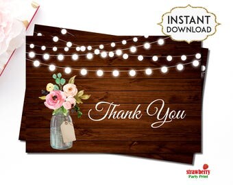 Rustic thank you | Etsy