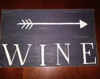 Wine sign | Etsy