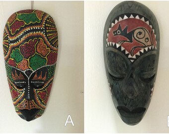 Wall hanging masks | Etsy