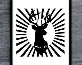 Buck print | Etsy