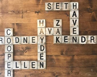 Scrabble blocks | Etsy