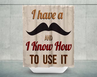 Mustache bathroom | Etsy