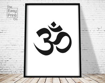 Om print | Etsy