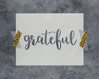 Grateful sign | Etsy