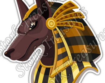 Anubis god decal | Etsy