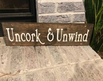 Wine cork sign | Etsy