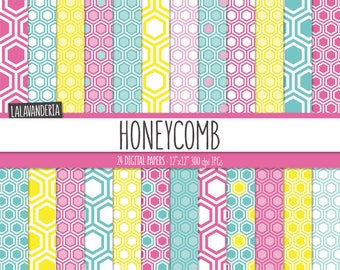 Honeycomb background | Etsy