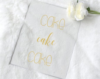 Wedding cake sign | Etsy