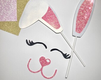 Bunny cake topper | Etsy