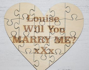 Marry me puzzle | Etsy
