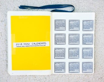 Mini calendar | Etsy