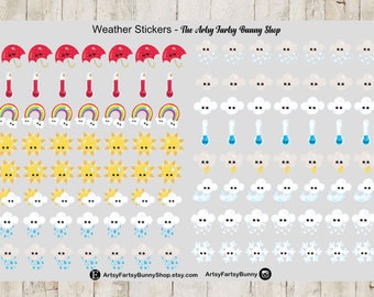Weather stickers | Etsy