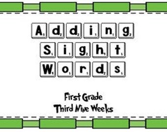 Preschool sight word | Etsy