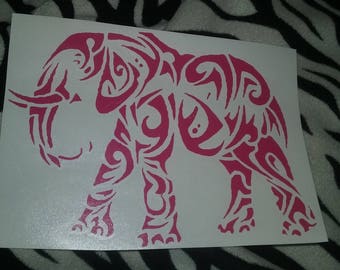 Elephant car decal | Etsy