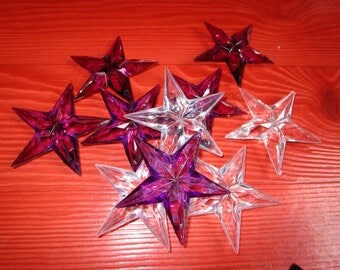 Vintage plastic kid toy ring / Plastic transparent rings.