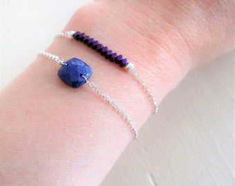 Purple lapis lazuli | Etsy