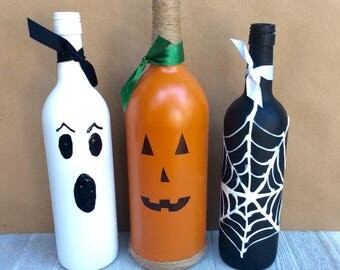 Halloween bottles | Etsy