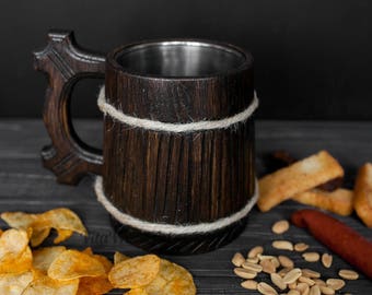 Wooden mug | Etsy